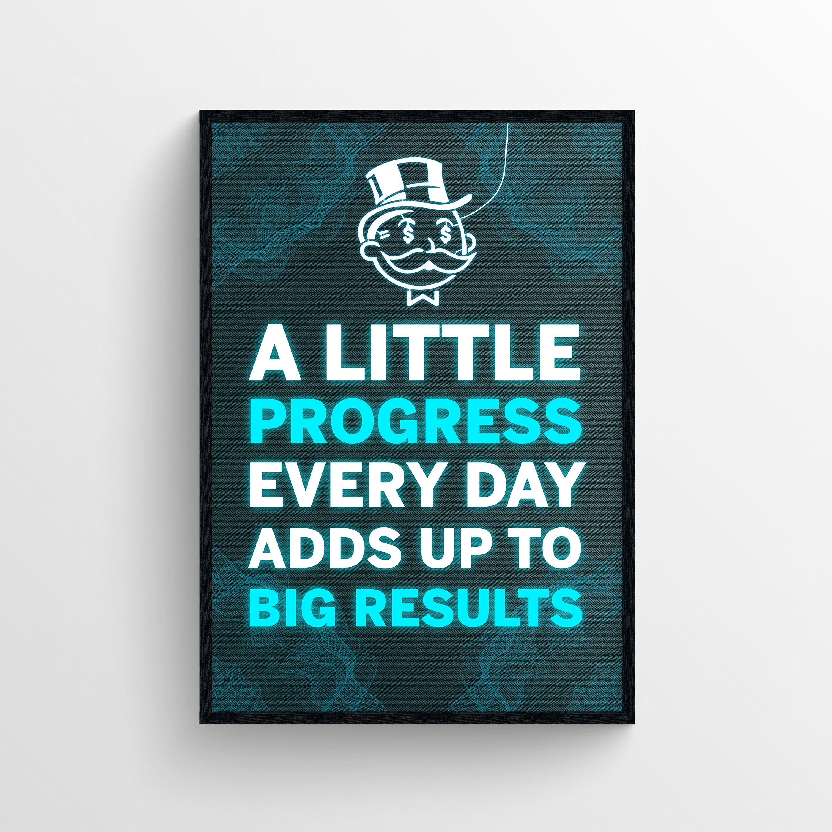 Little Progress Big Results Poster | Inspiration Decor - CollegeWares