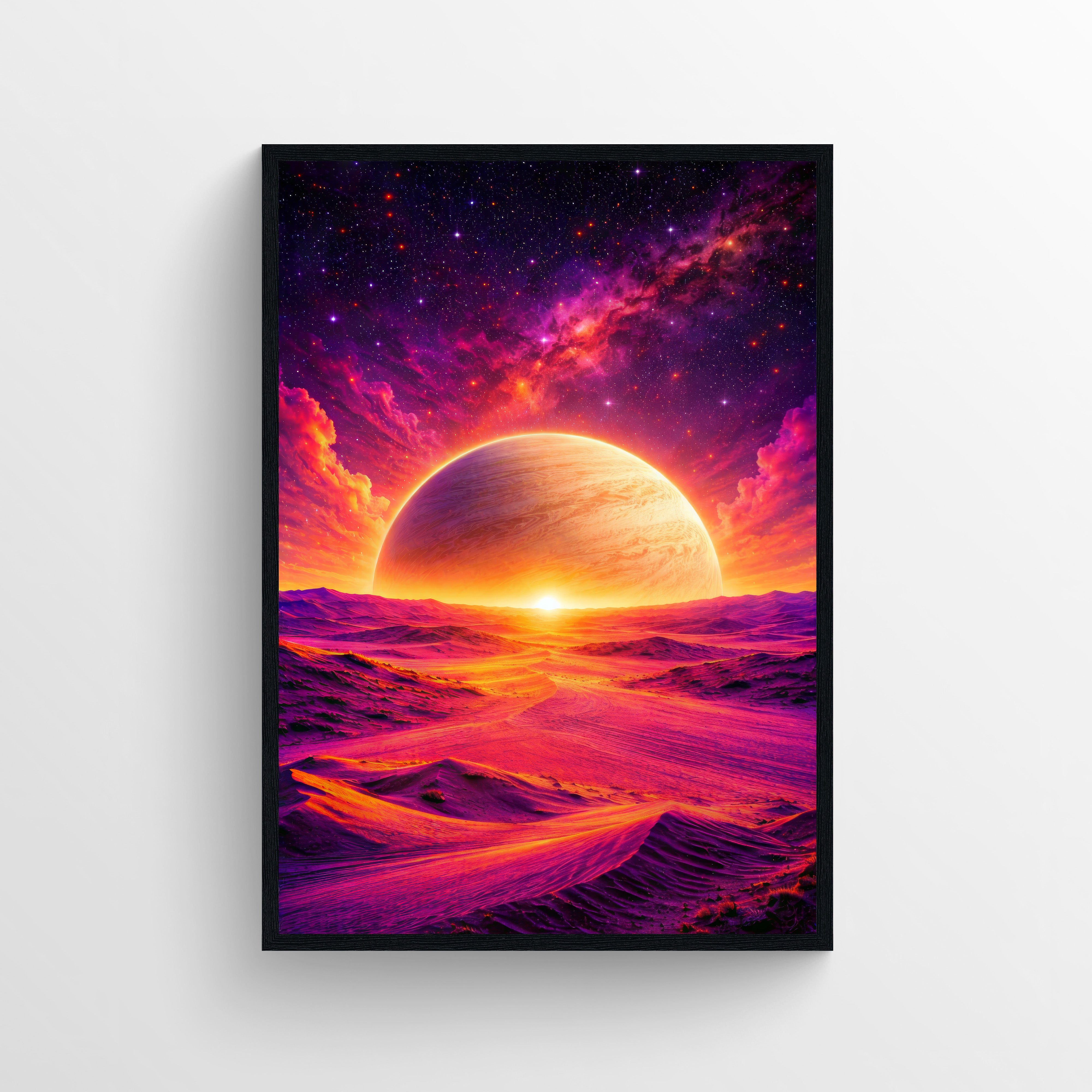 Beyond the Horizon Trippy Poster | Colorful Wall Decor - CollegeWares