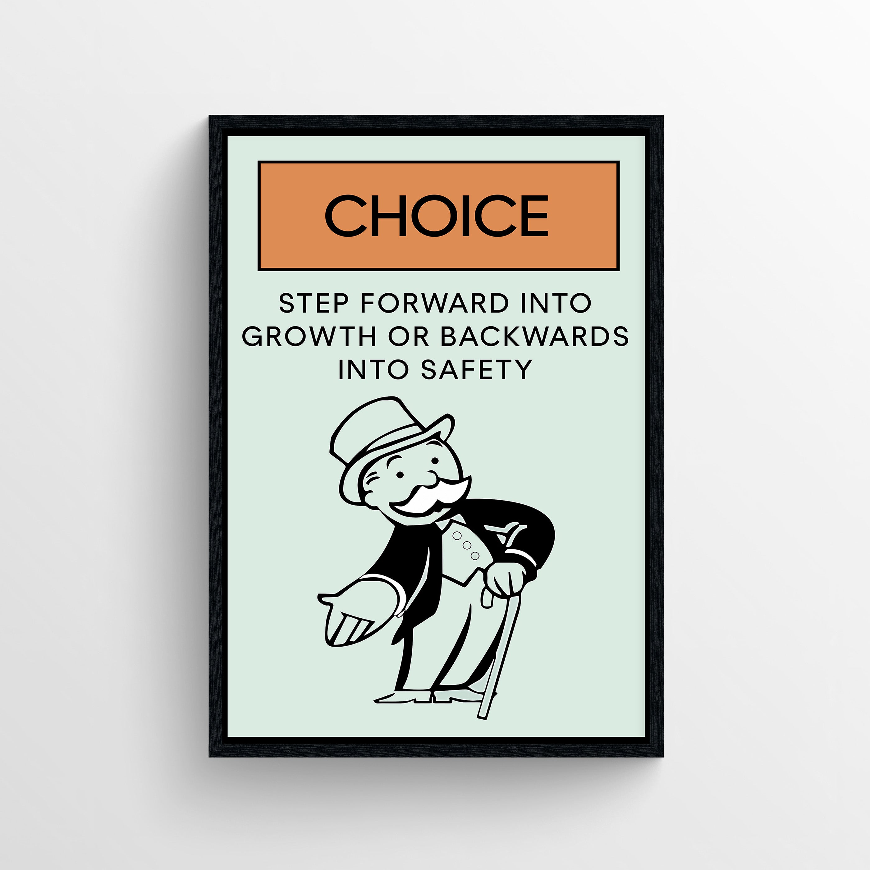 Choice Monopoly Poster | Inspirational Money Decor - CollegeWares