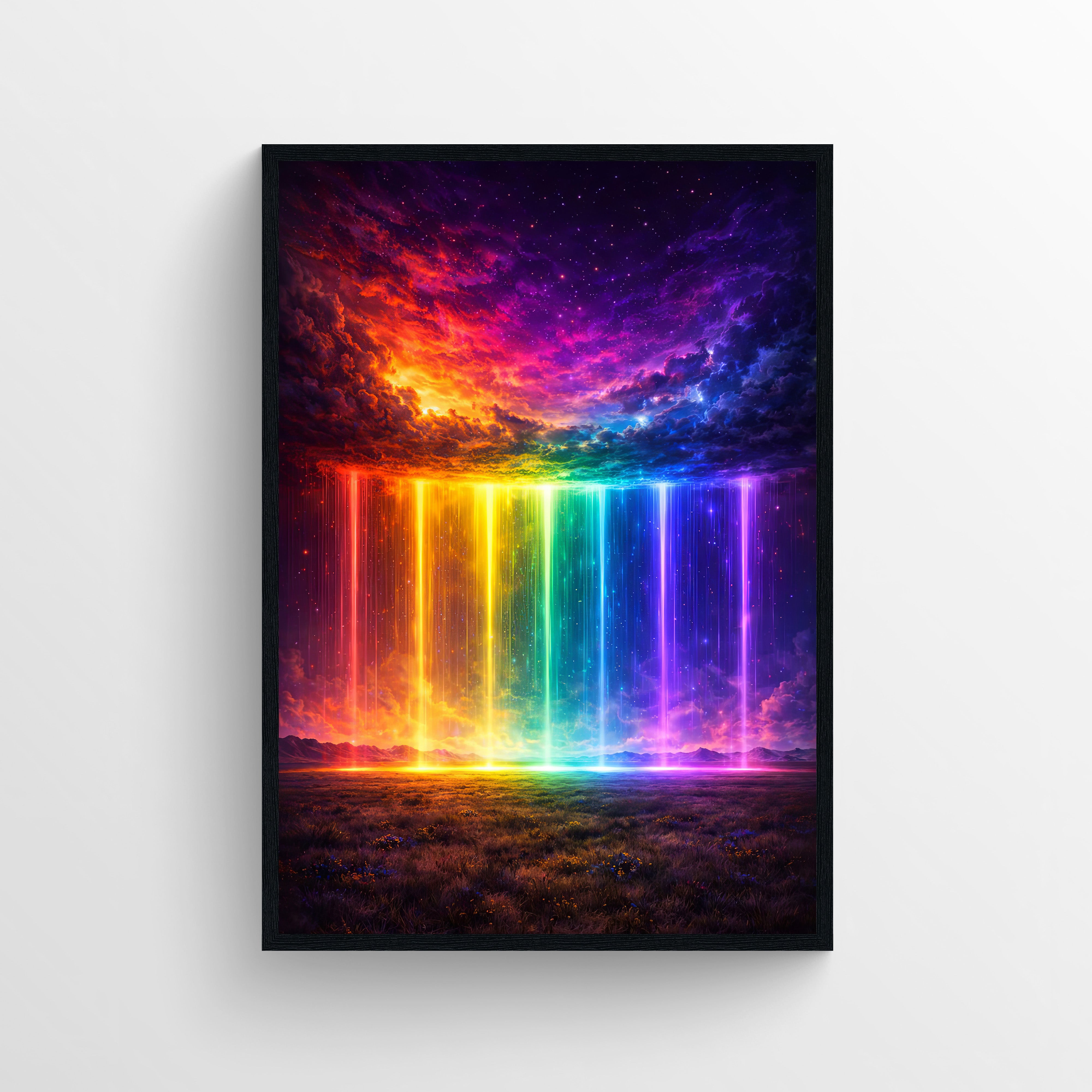 Chromatic Stormfront Trippy Poster | Colorful Wall Decor - CollegeWares