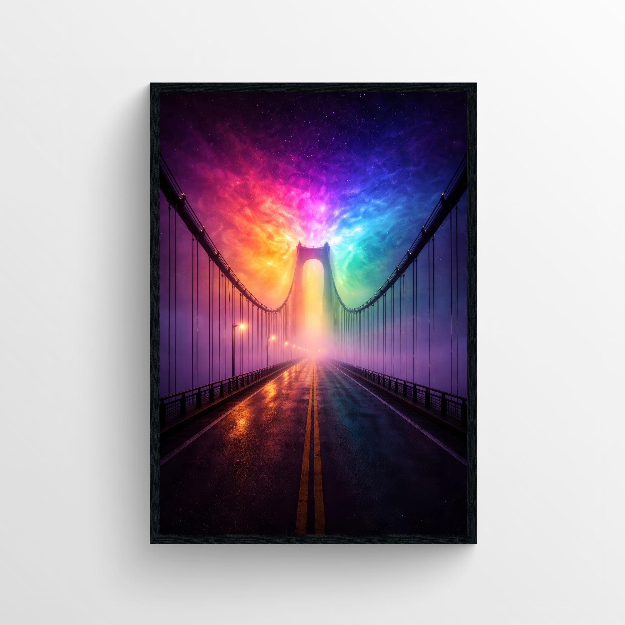 Crossing the Spectrum Trippy Poster | Colorful Wall Decor - CollegeWares