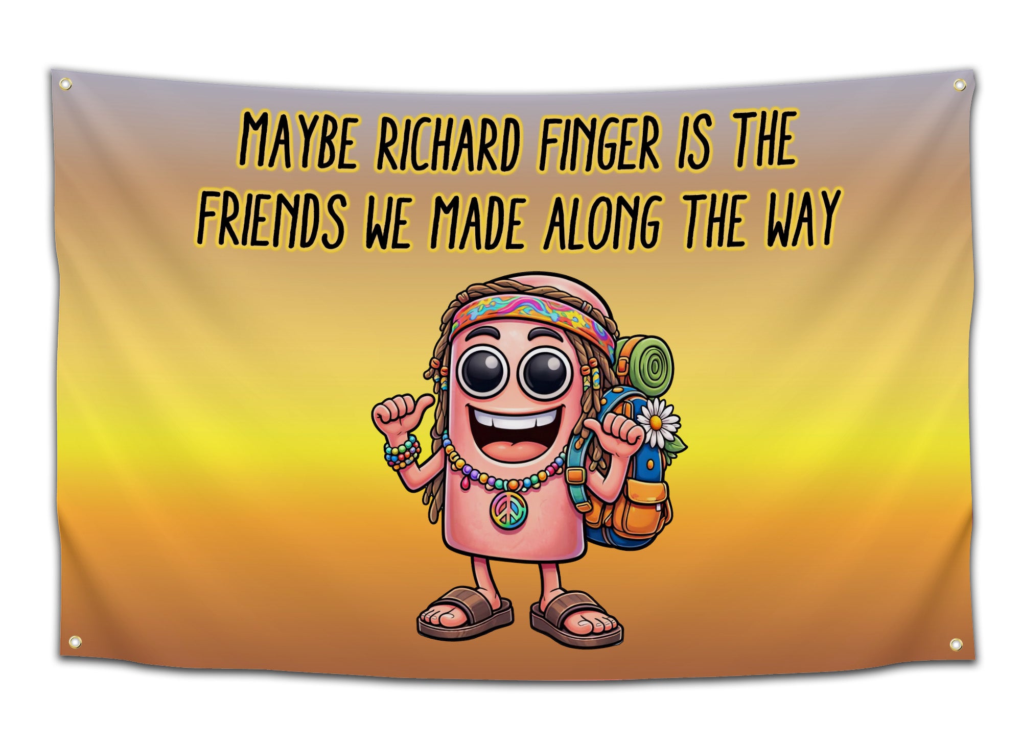 Friends We Made Finger Flag | EDM Rave Festival Flag - CollegeWares