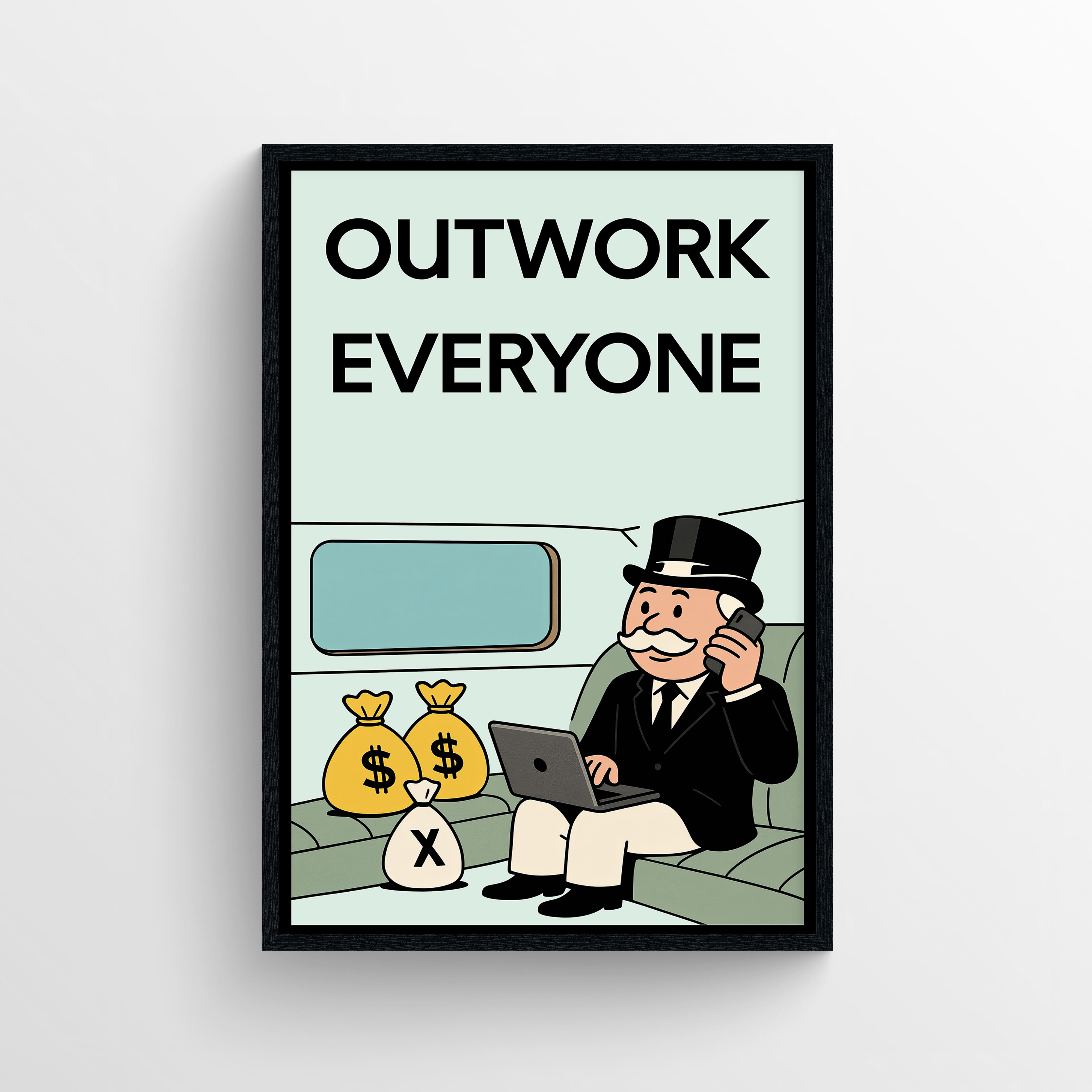 Outwork Everyone Monopoly Poster | Inspirational Decor - CollegeWares