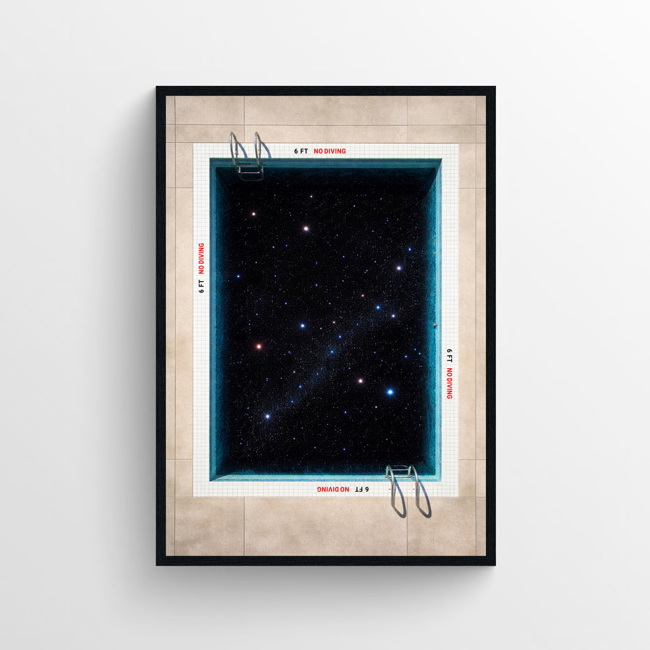 Pool Without Bottom Trippy Poster | Colorful Wall Decor - CollegeWares