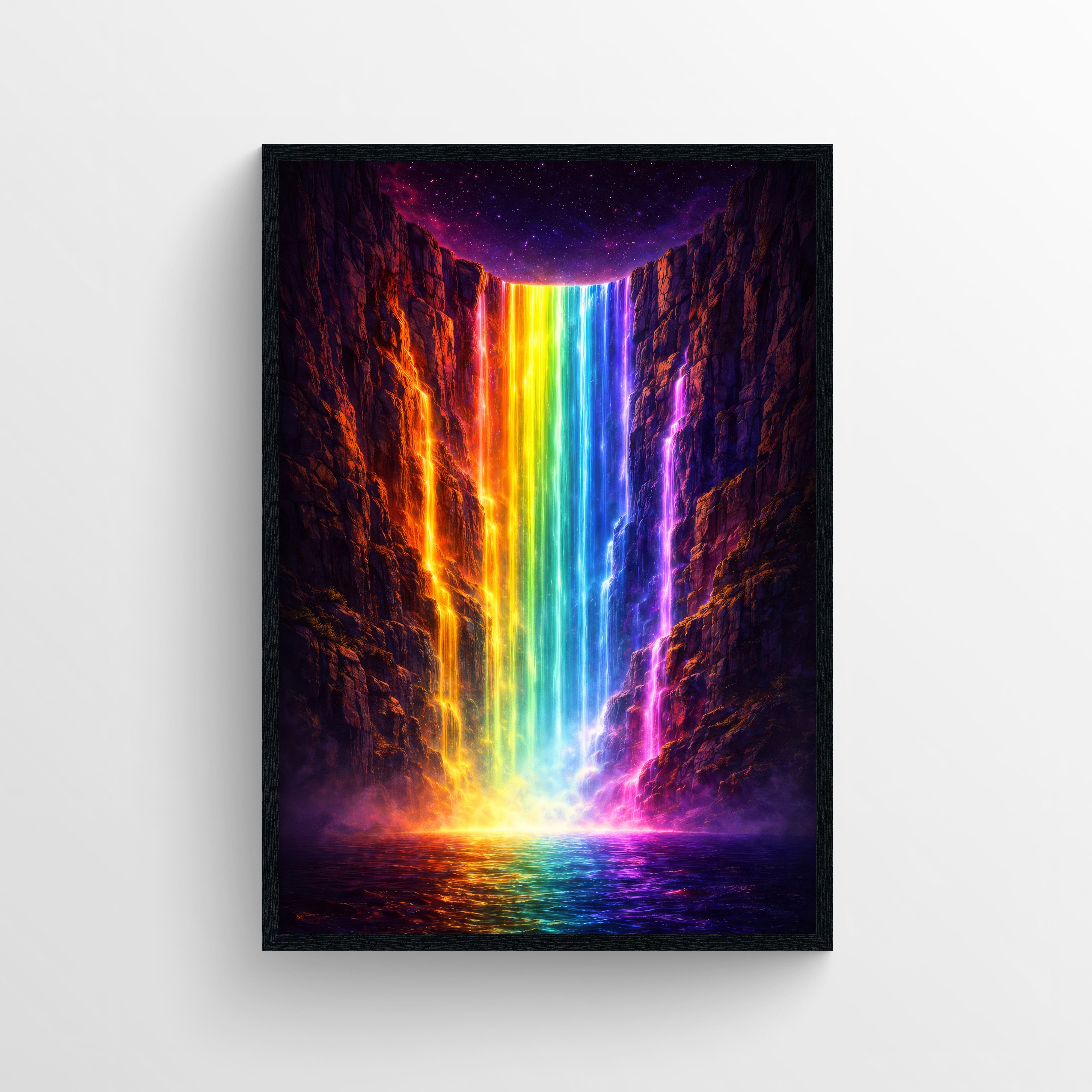 Prism Descent Trippy Poster | Colorful Wall Decor - CollegeWares