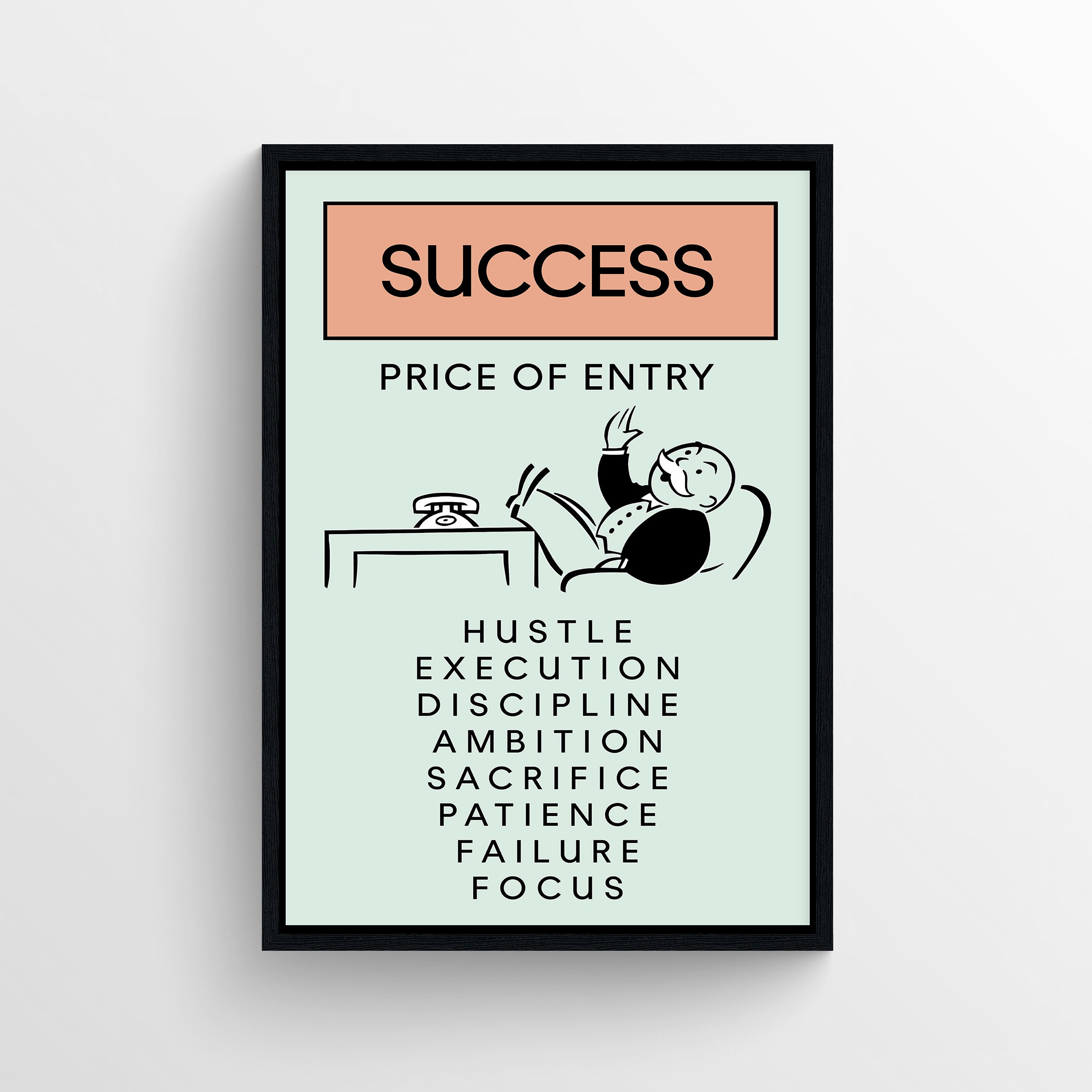 Success Monopoly Poster | Inspirational Money Decor - CollegeWares