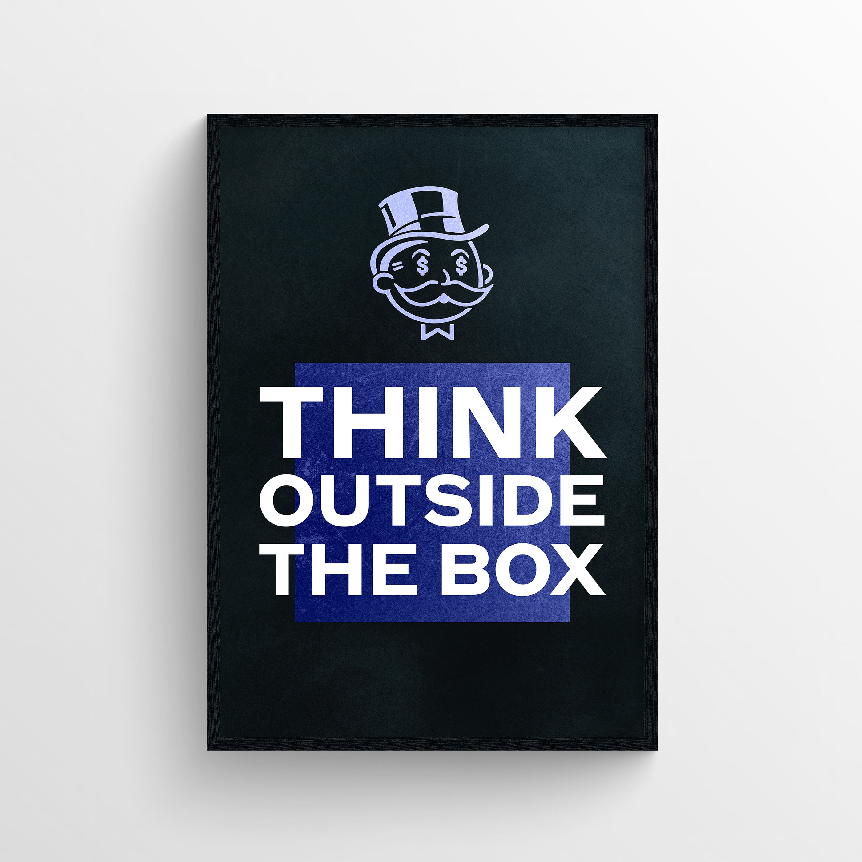 Think Outside the Box Poster | Inspirational Money Decor - CollegeWares